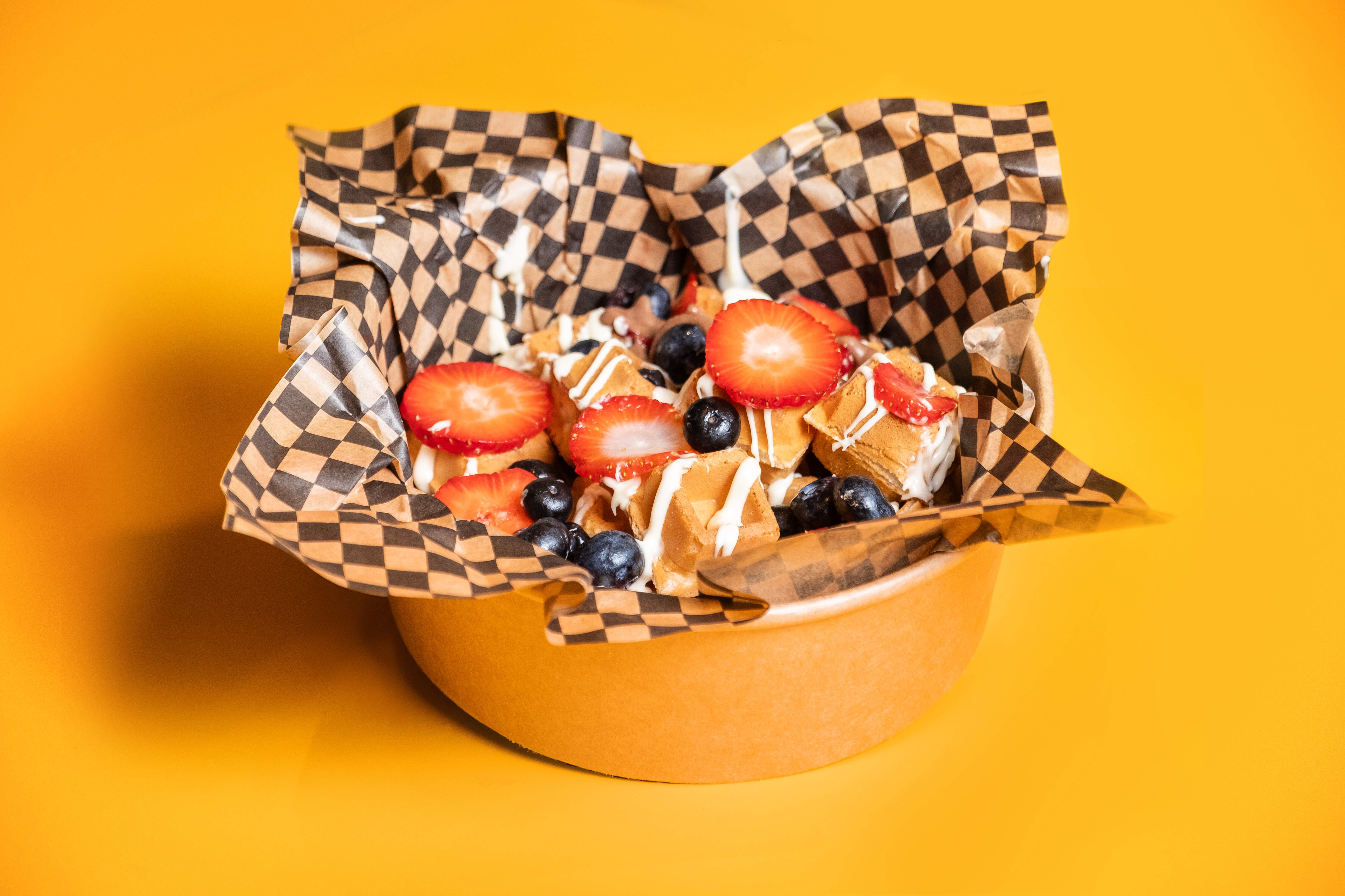 Bite-Sized Waffles – Lotus & Kinder Toppings | Bunify, London | Bunify